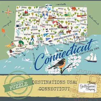 Connecticut 1000 Piece Jigsaw Puzzle – Galleyware Company