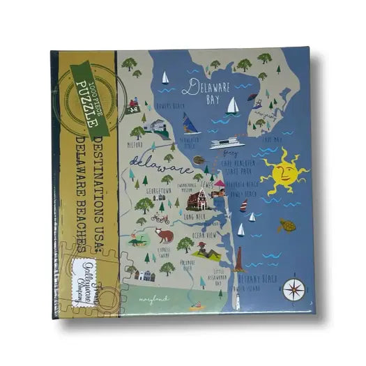 Delaware Beach 1000 Piece Jigsaw Puzzle – Galleyware Company