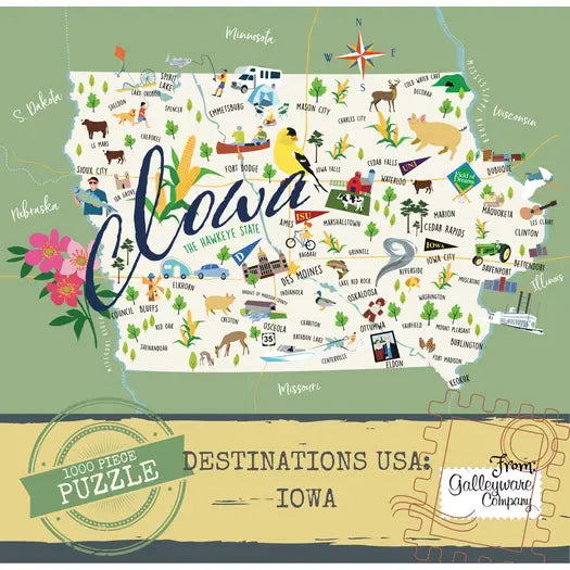 Iowa 1000 Piece Jigsaw Puzzle – Galleyware Company