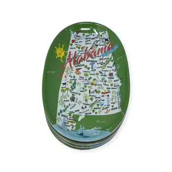 Alabama - 8" Tidbit Tray - Set of 4 – Galleyware Company