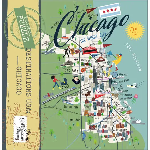 Chicago 1000 Piece Jigsaw Puzzle – Galleyware Company