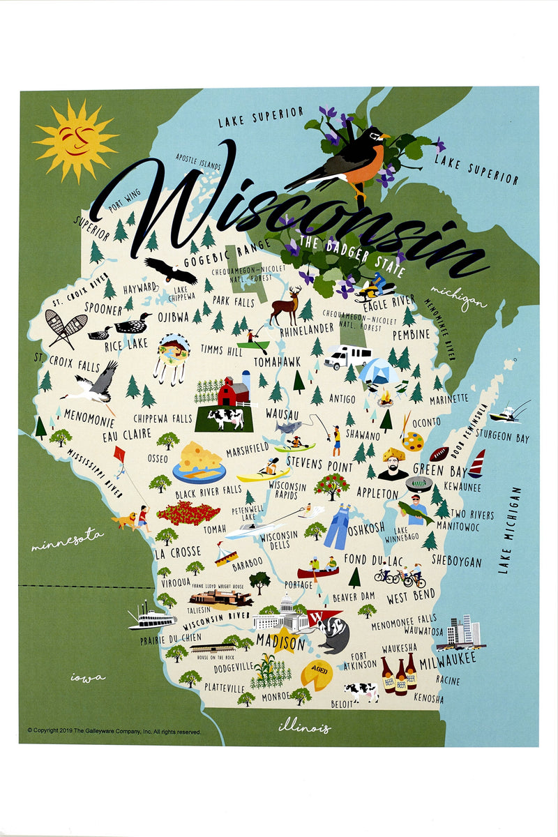 Wisconsin - Print – Galleyware Company